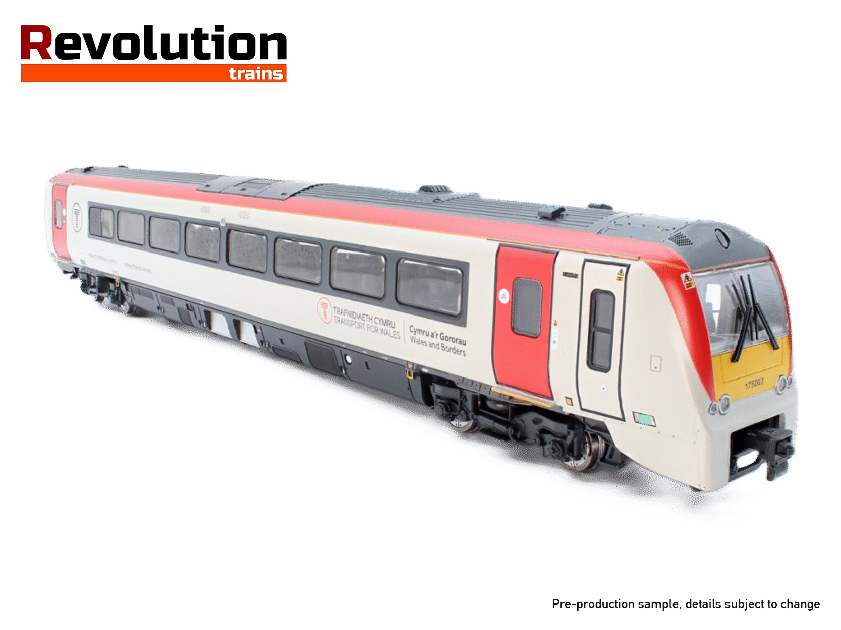 175003 — 2 car unit in Transport for Wales TfW livery (DCC Sound) — Re