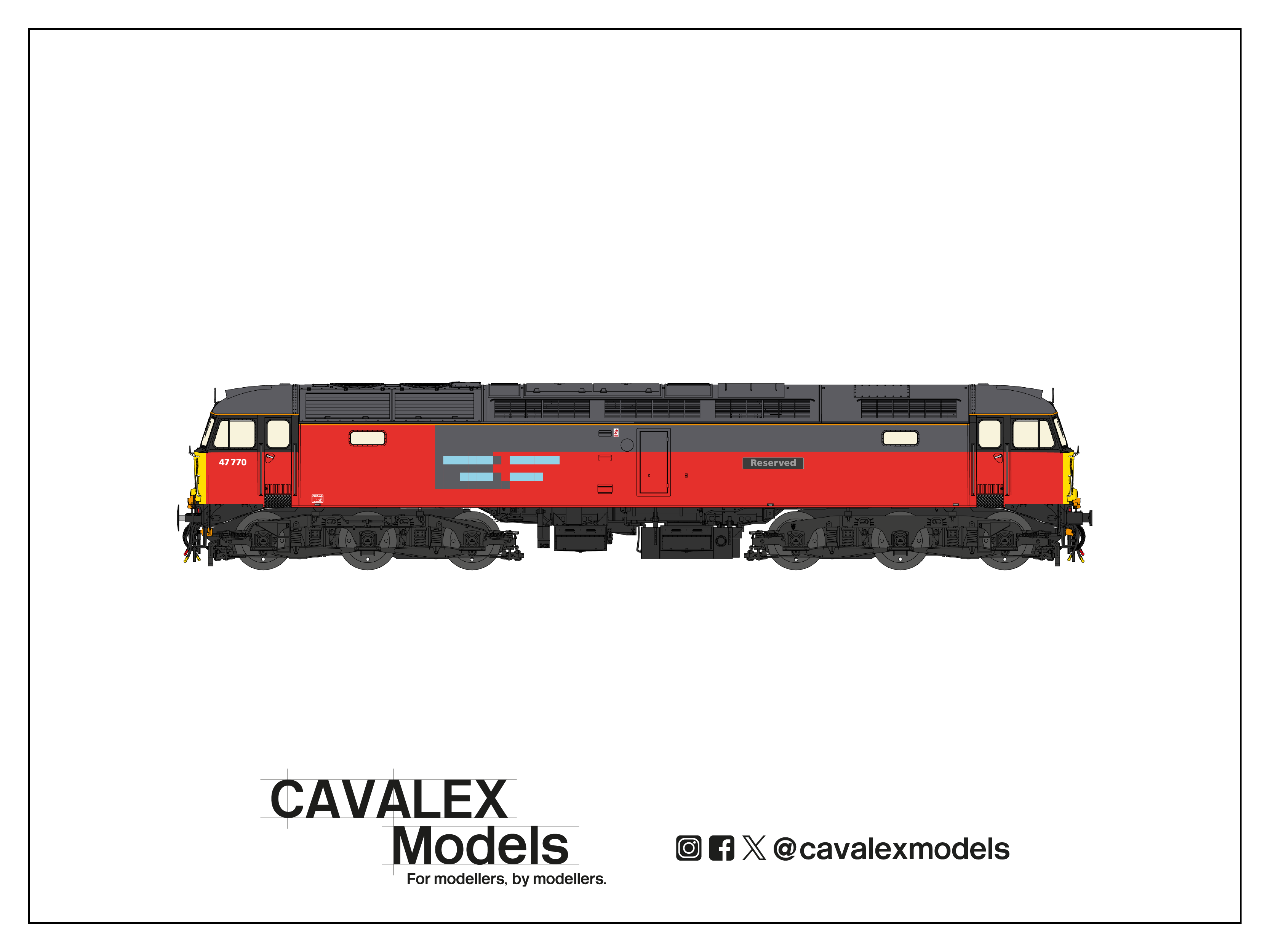 47770 - RES – “Reserved” DCC Ready — Cavalex Models Class 47