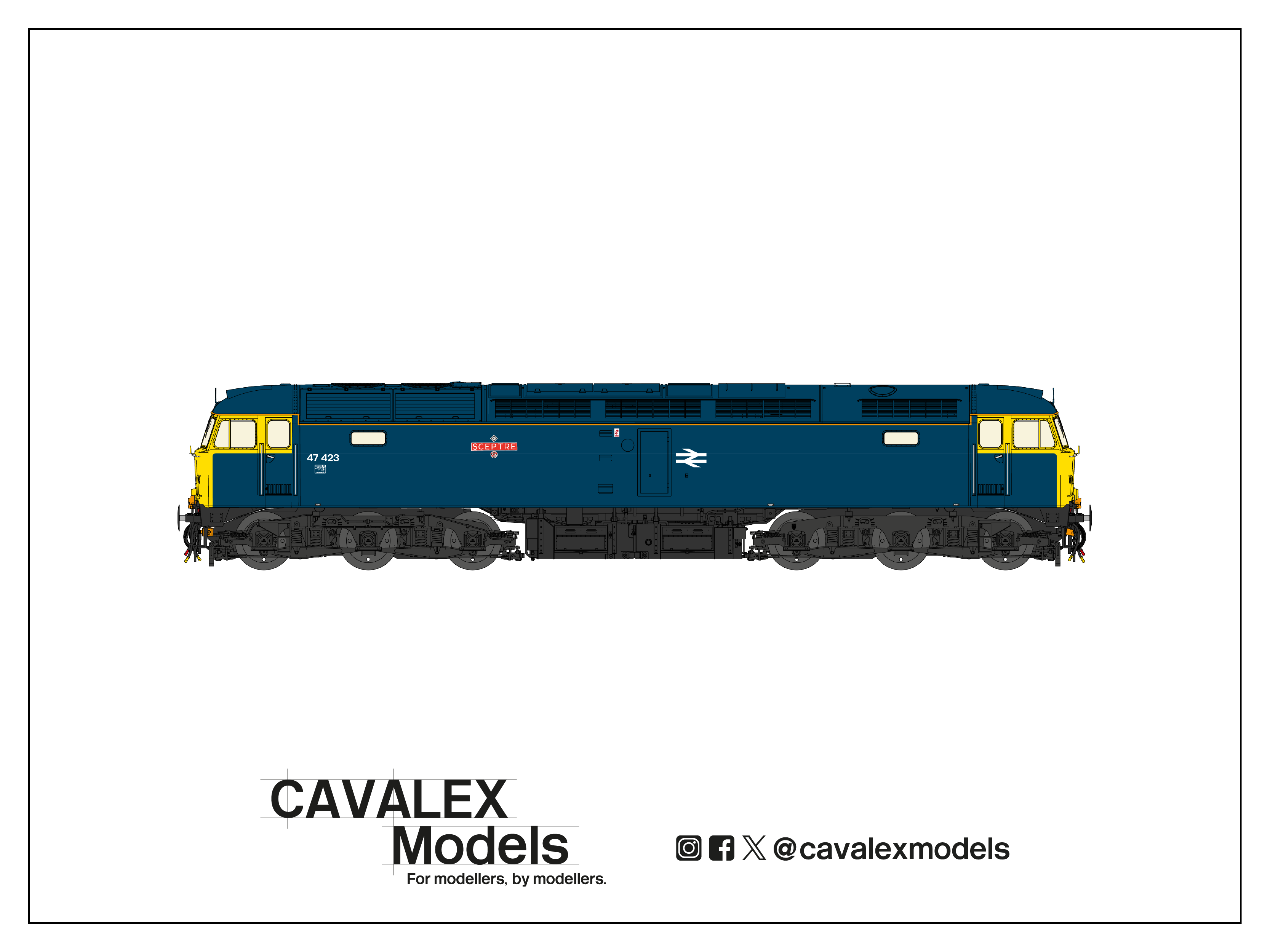 47423 – BR Blue DCC Ready — Cavalex Models Class 47